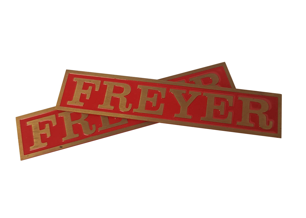 Pre-made Locomotive Name Plate - 'Freyer' – Maidstone Engineering Supplies