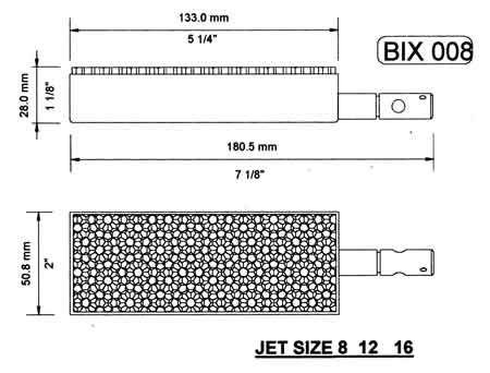 Bix Ceramic Burners - Rectangular – Maidstone Engineering Supplies