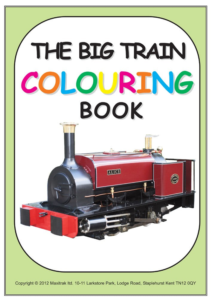 Model train colouring book – Maidstone Engineering Supplies