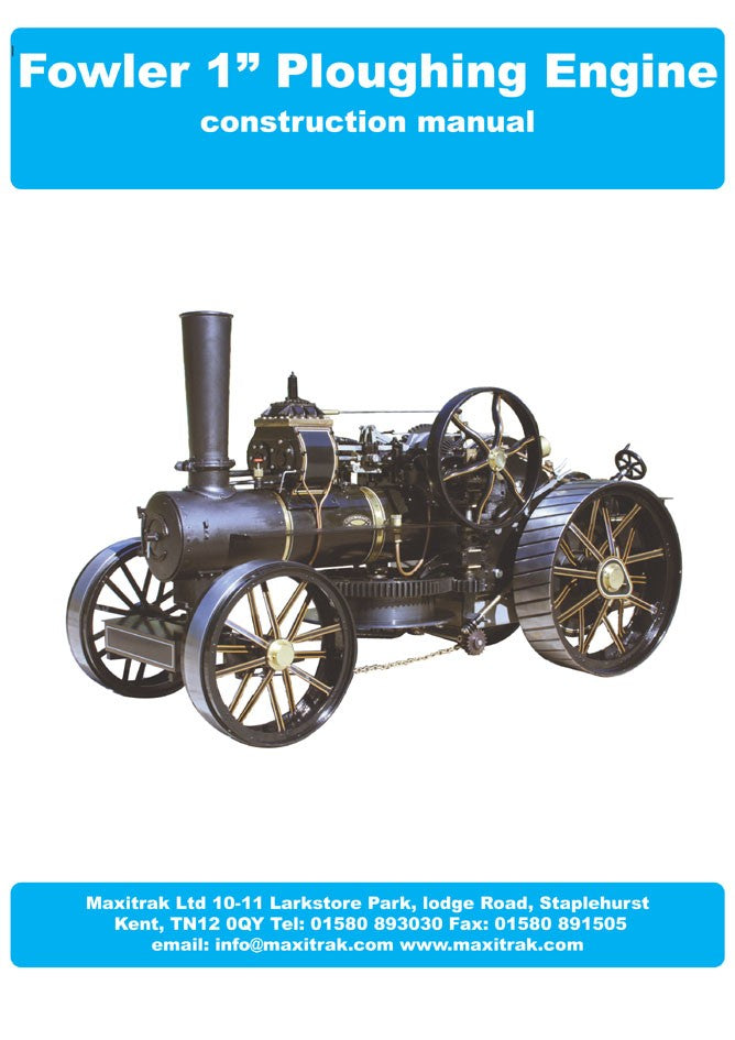 Fowler Ploughing Kit 1" Scale Instruction Manual – Maidstone ...