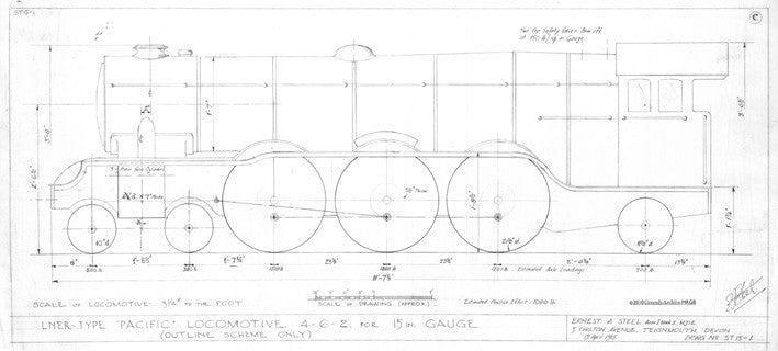 Henry Greenly Archive Drawings 15 Inch Gauge – Maidstone Engineering ...